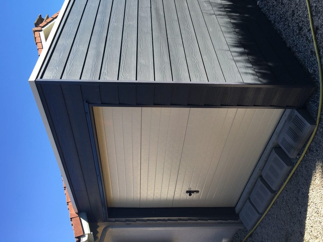 construction-garage-ossature-bois-toiture-plate-bardage-fibro-ciment ...